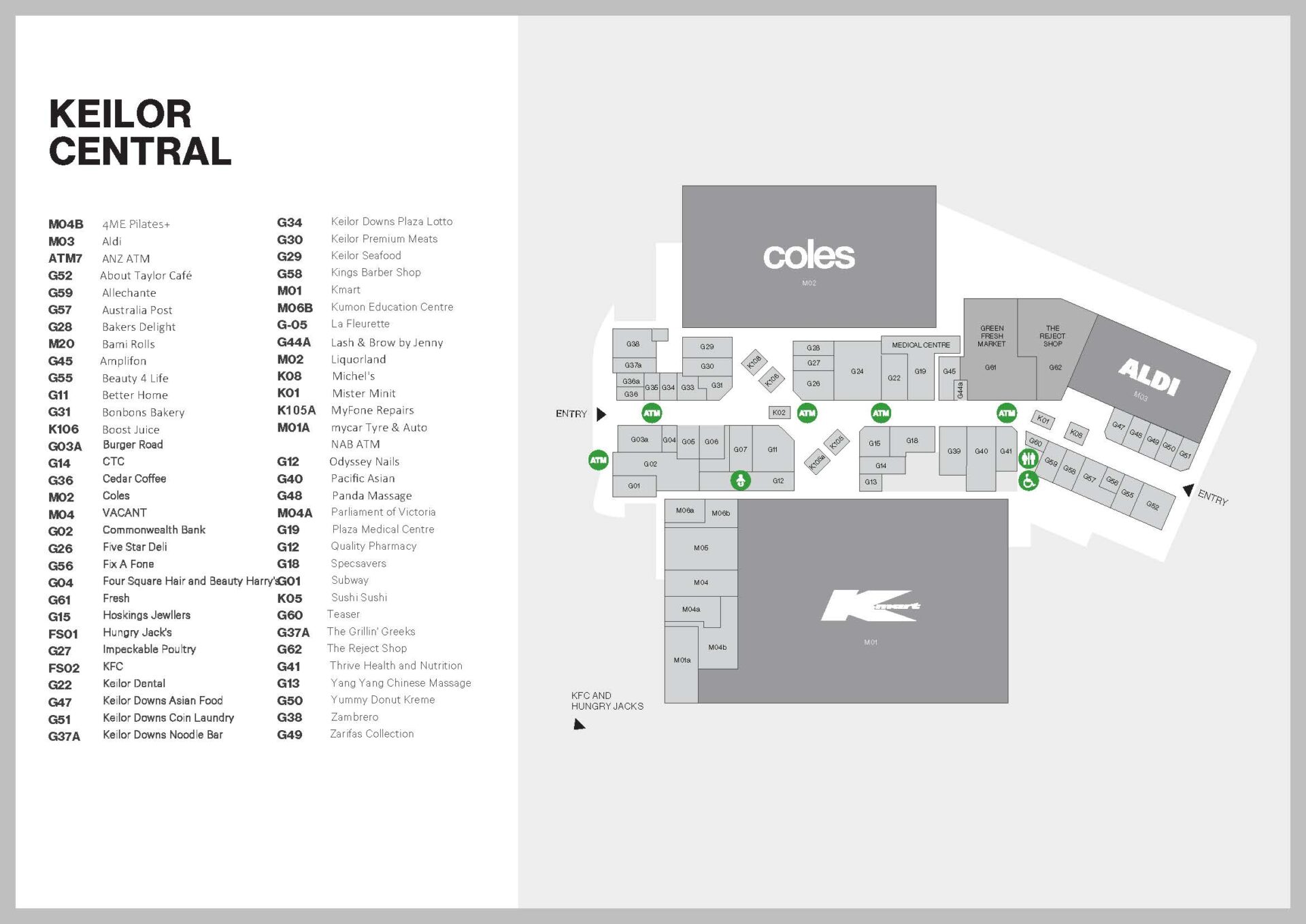 Centre Plan - Keilor Central Shopping Centre