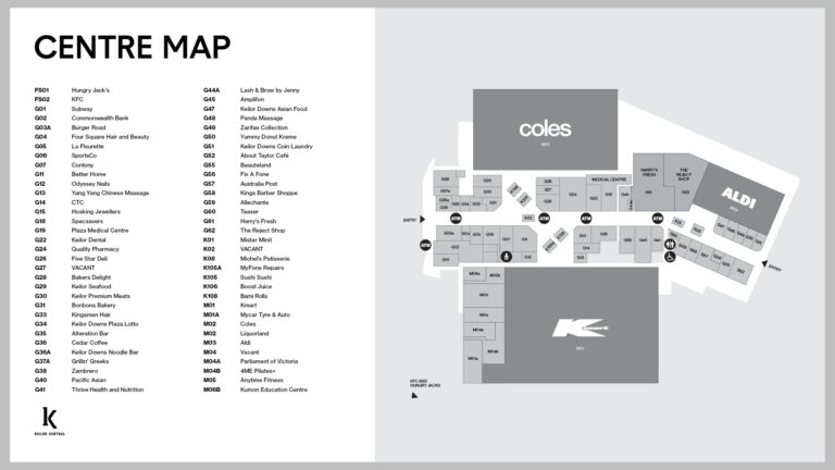 Centre Plan - Keilor Central Shopping Centre